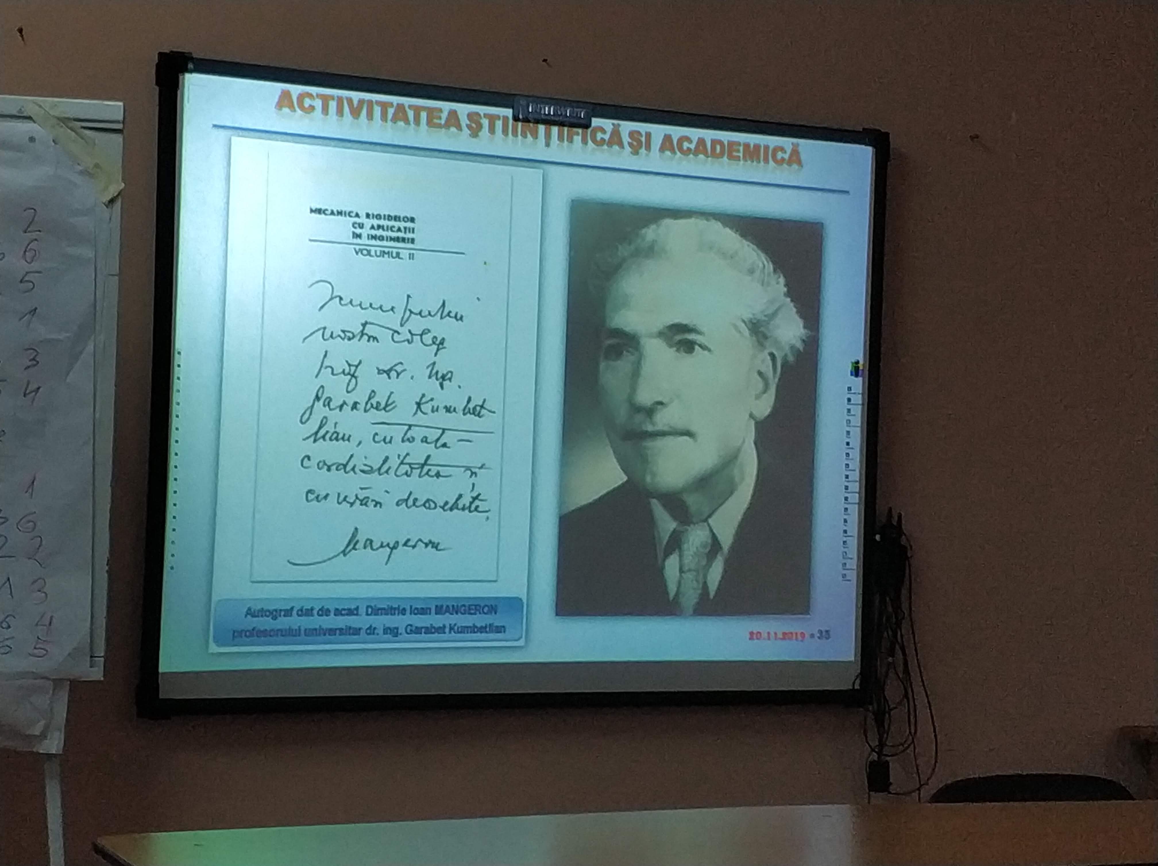 COMEMORARE PROFESOR DIMITRIE MANGERON | Liceul Tehnologic Dumitru Mangeron